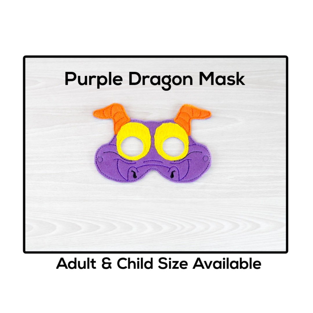 Purple Dragon Mask-adult or Child Size Felt Mask-costume-creative ...
