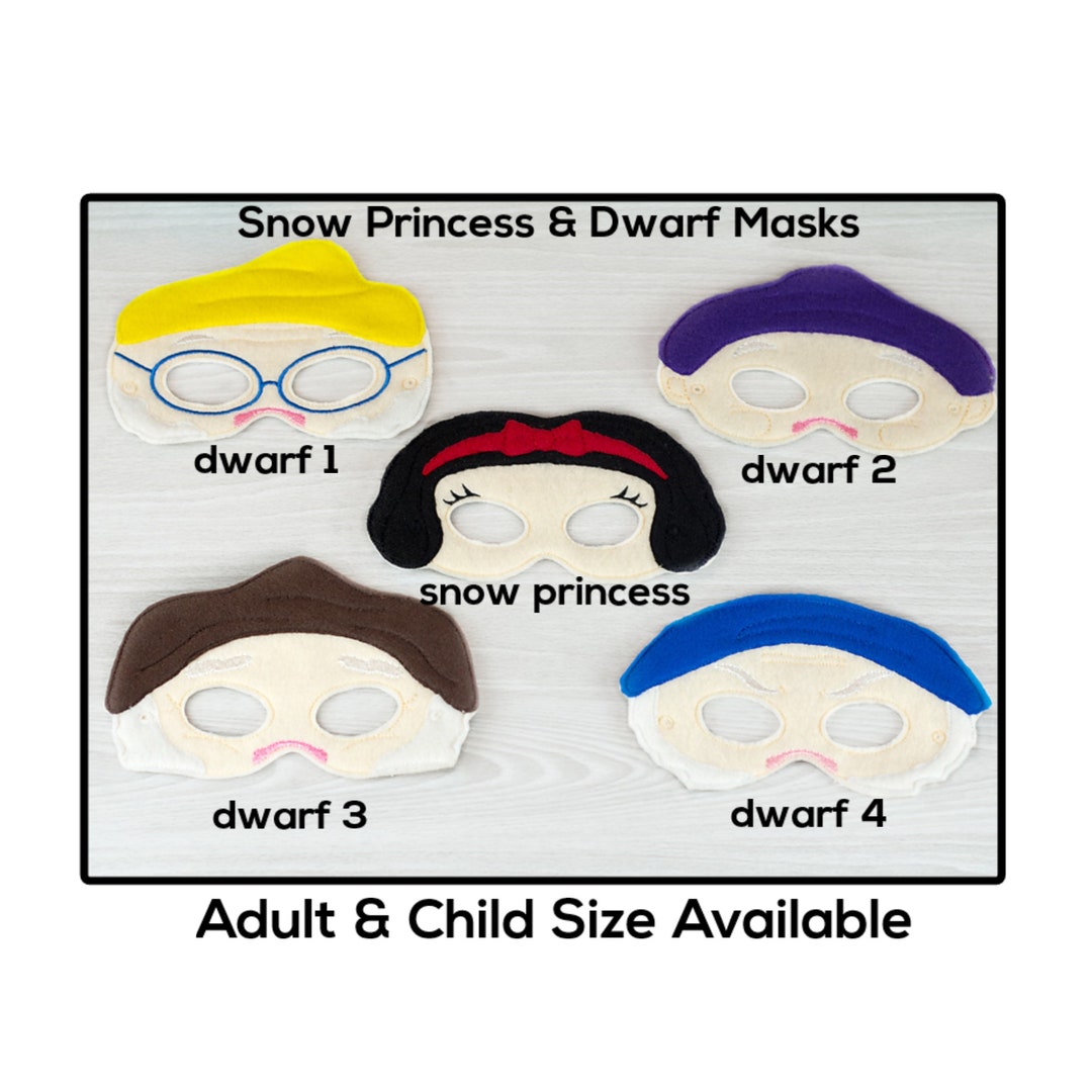 Snow Princess Masks-adult or Child Size Felt Mask-costume-creative ...