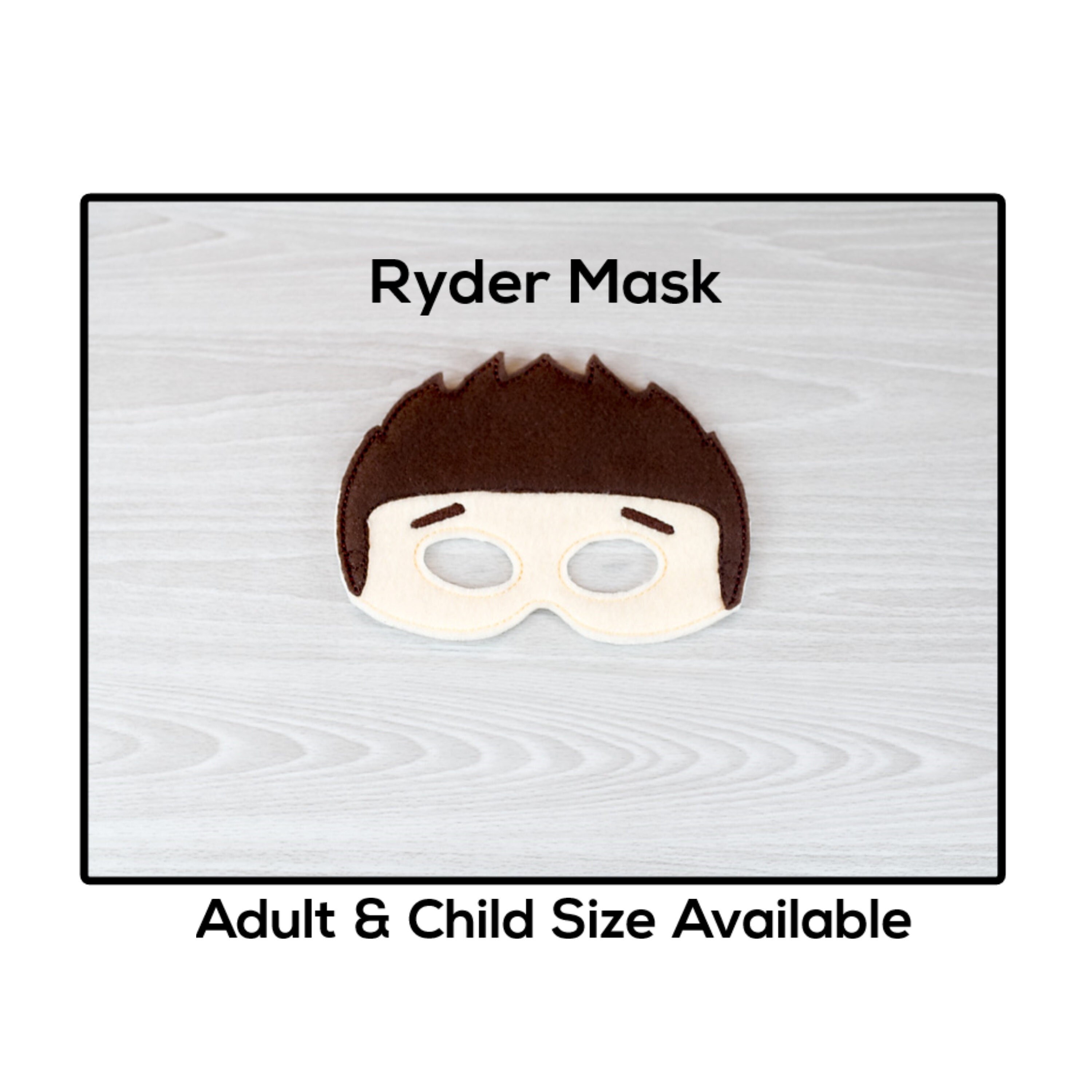 Ryder Mask-adult or Child Size Mask-felt - Etsy
