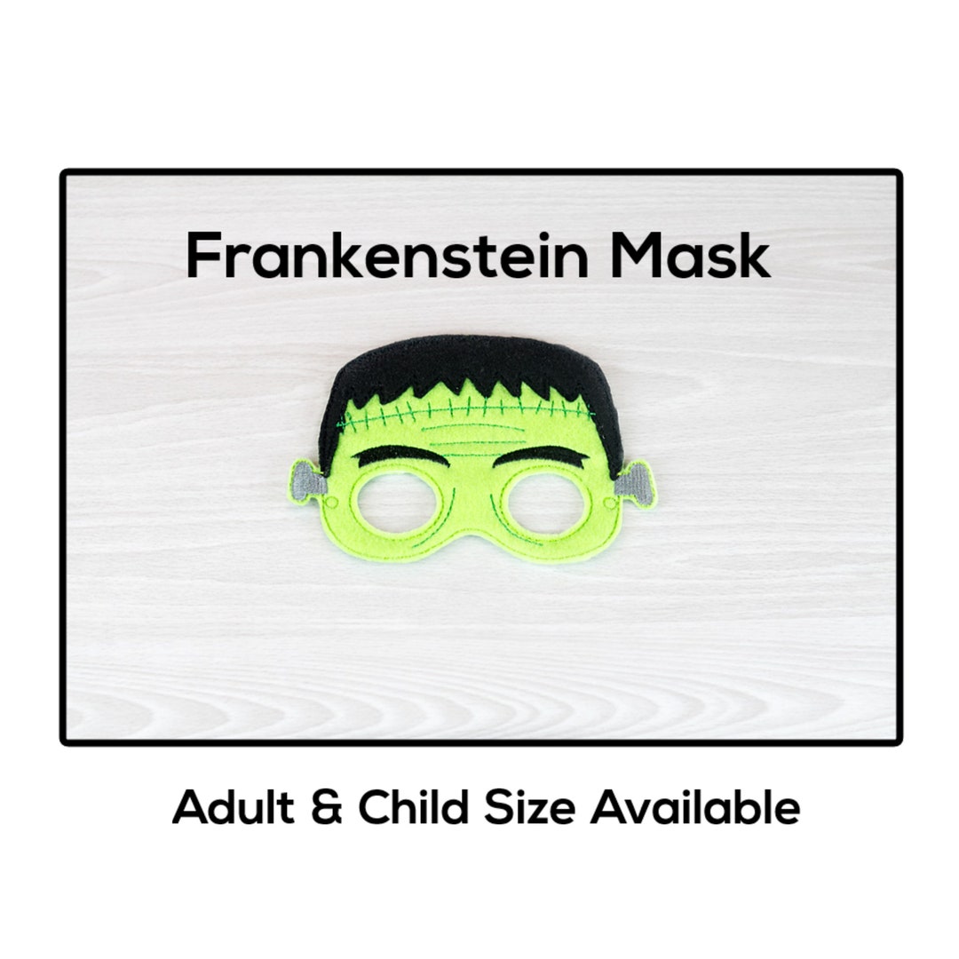 Frankenstein Mask-adult or Child Size Mask-felt Mask-costume-creative ...