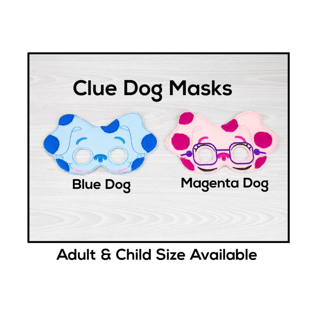 Clue Dog Masks-adult or Child Size Felt Mask-costume-creative-imaginary ...