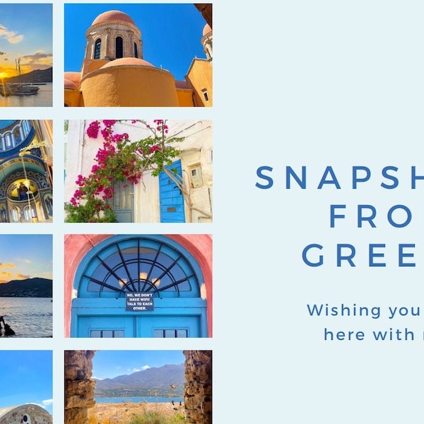Greek Postcard - Etsy