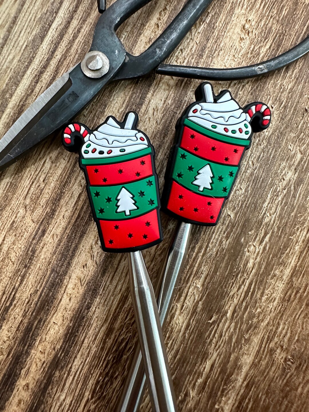 Peppermint Shake - Stitch Stoppers - Knitting Needle Point Protectors ...