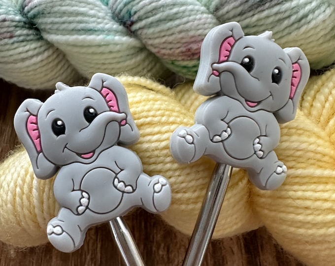 Bee Gnome - Stitch Stoppers - Knitting Needle Point Protectors ...