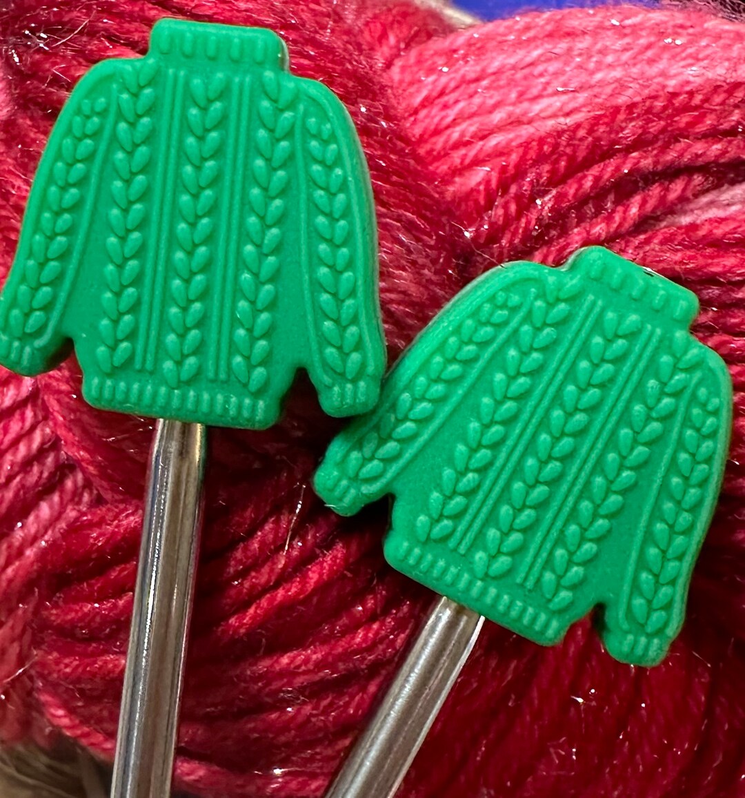 Knitting Needle Point Protectors: Stitch Stoppers - Cable Design - Etsy