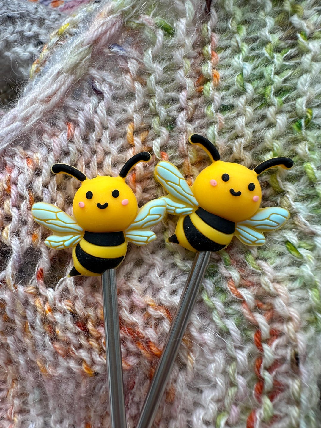 Little Bee 3D - Stitch Stoppers - Knitting Needle Point Protectors ...