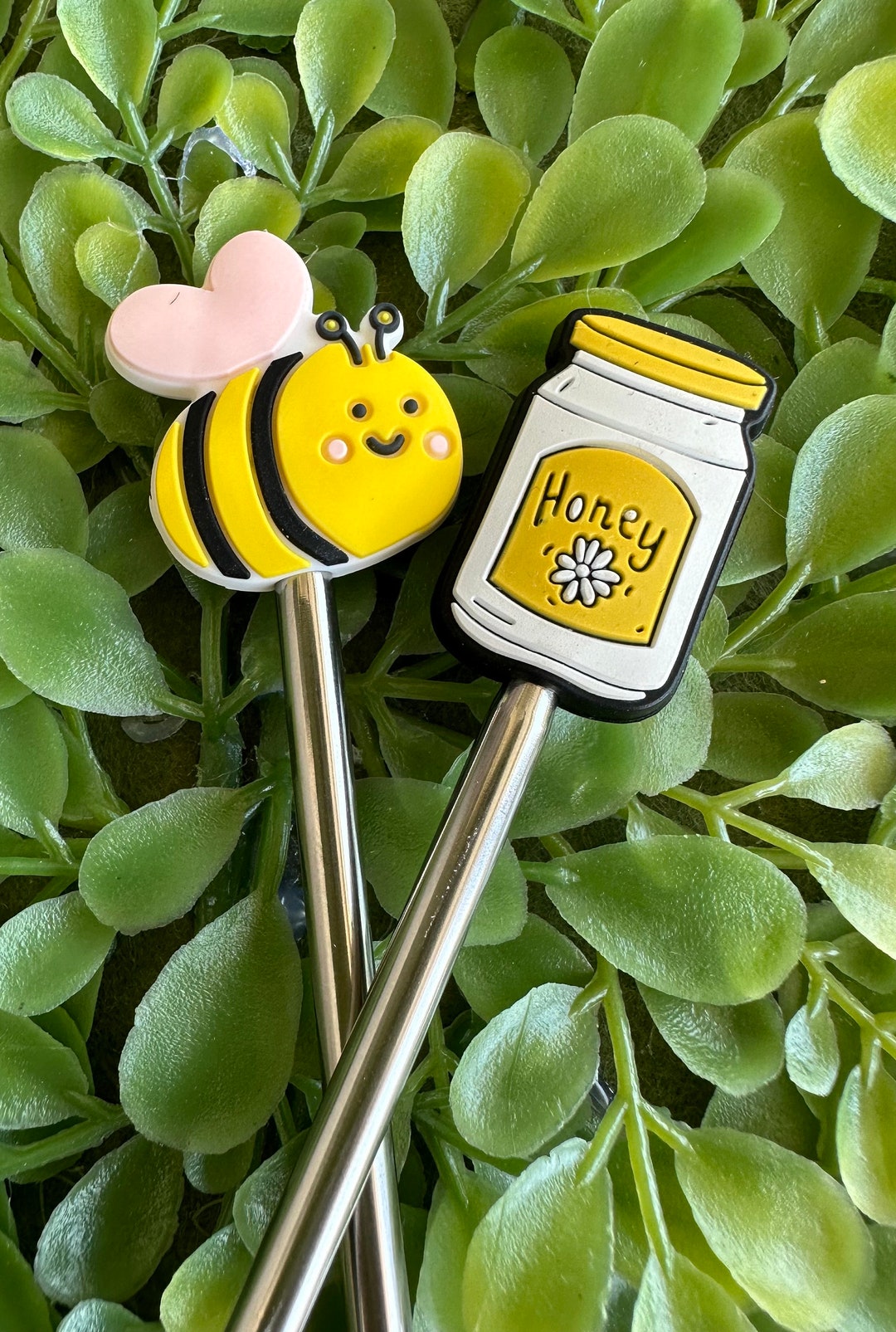 Bees & Honey - Stitch Stoppers - Knitting Needle Point Protectors ...