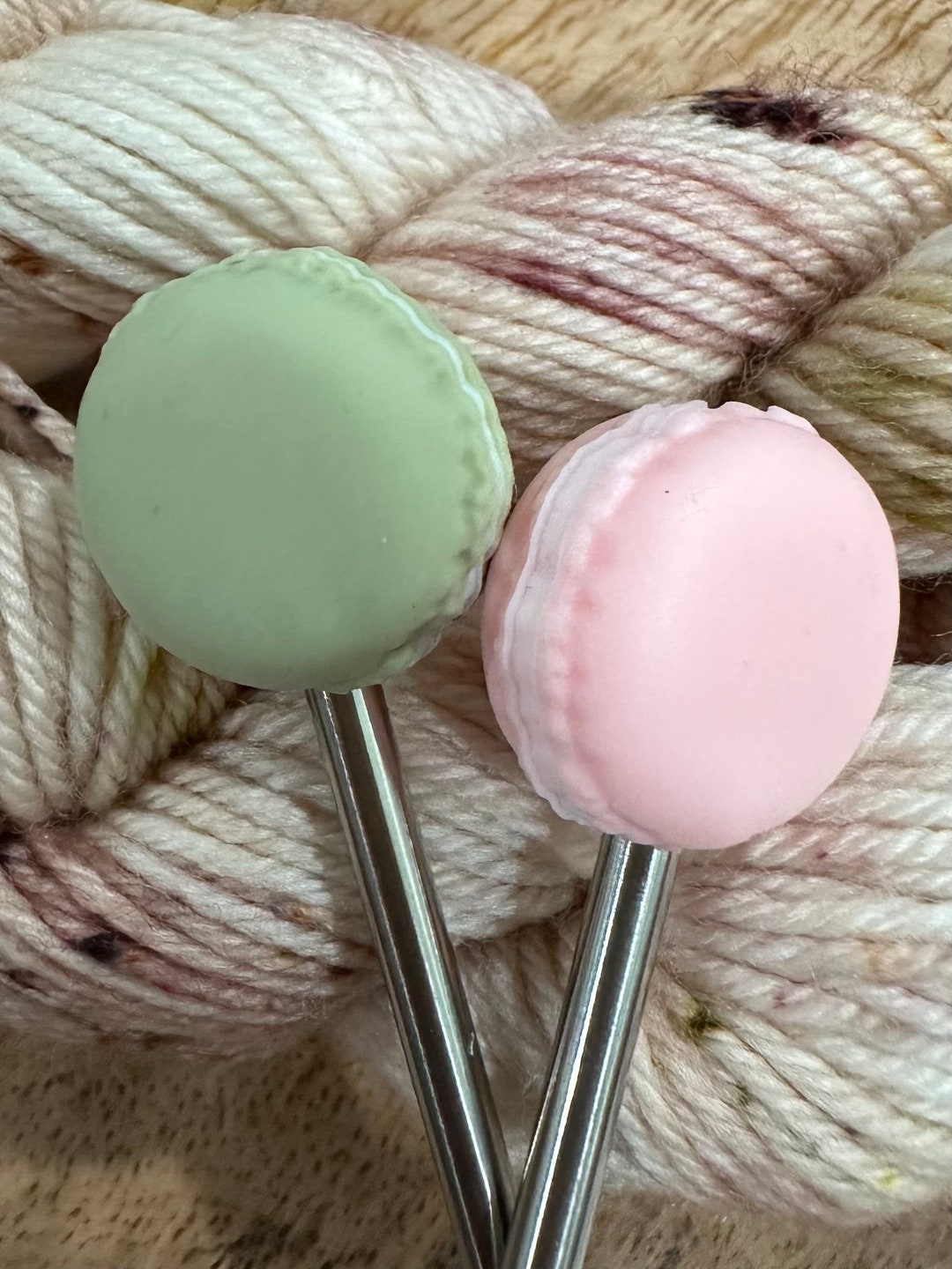 Macaron Stitch Stoppers: Knitting Needle Point Protectors - Etsy