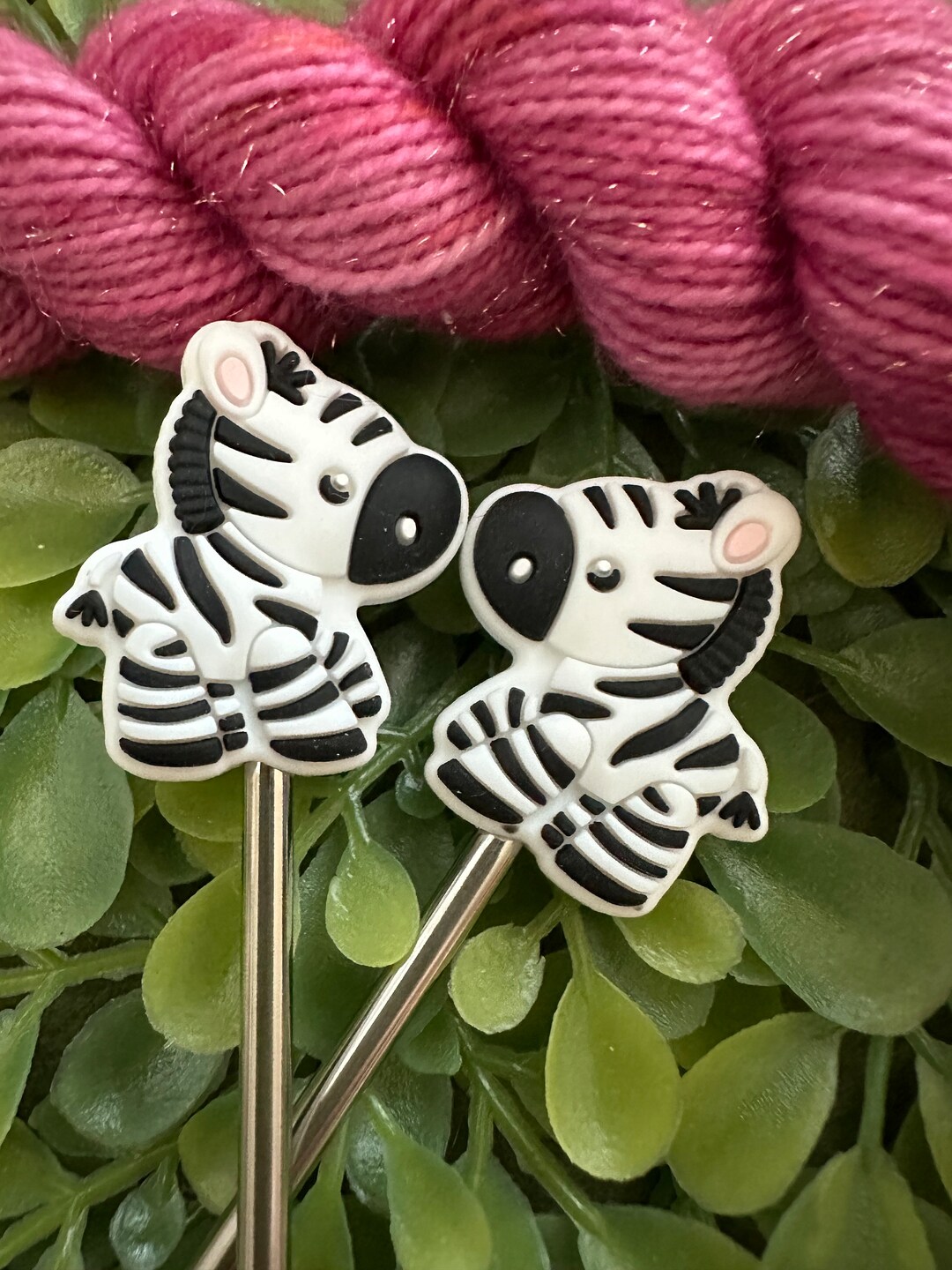 Zebra - Stitch Stoppers - Knitting Needle Point Protectors - Knitting ...