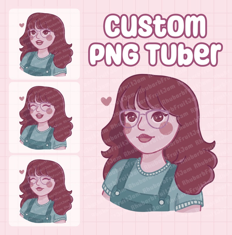 Custom 2D PNG Tuber Ideal for Veadotube, Twitch Discord Youtube Live ...