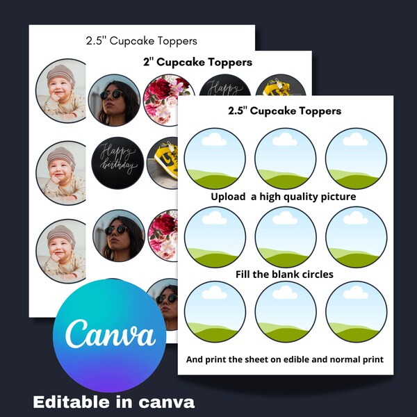 Logo Cupcake Toppers - Etsy