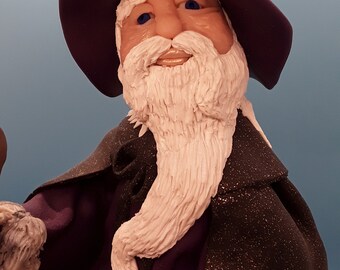 Wizard Clay Figurine - Etsy
