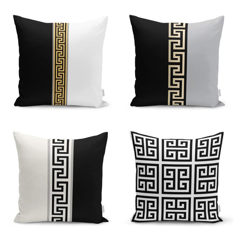 Greek Key Pillow - Etsy