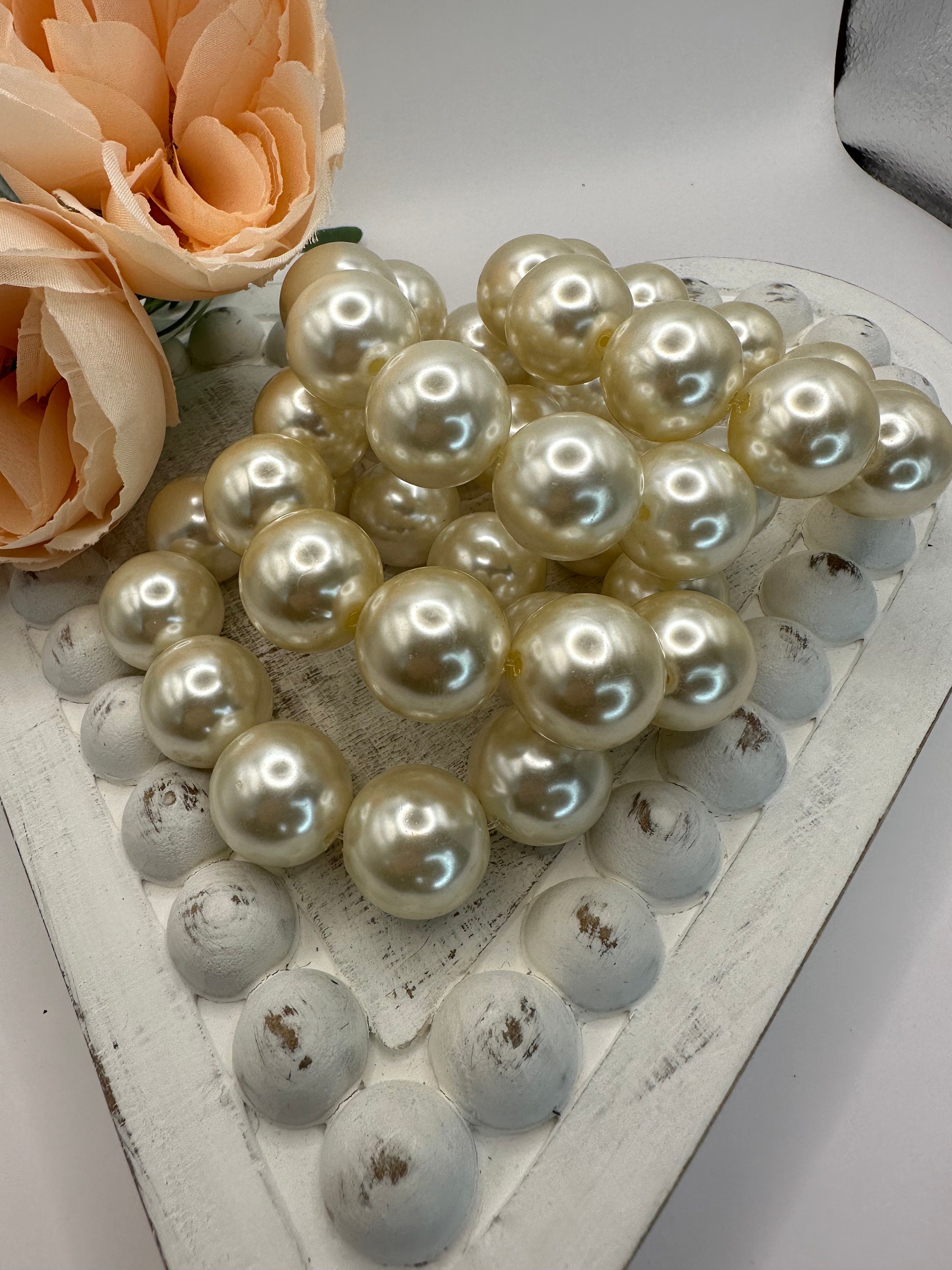 Gorgeous Pearl Beaded Bracelets Two Bracelet Set Matching the Huge ...