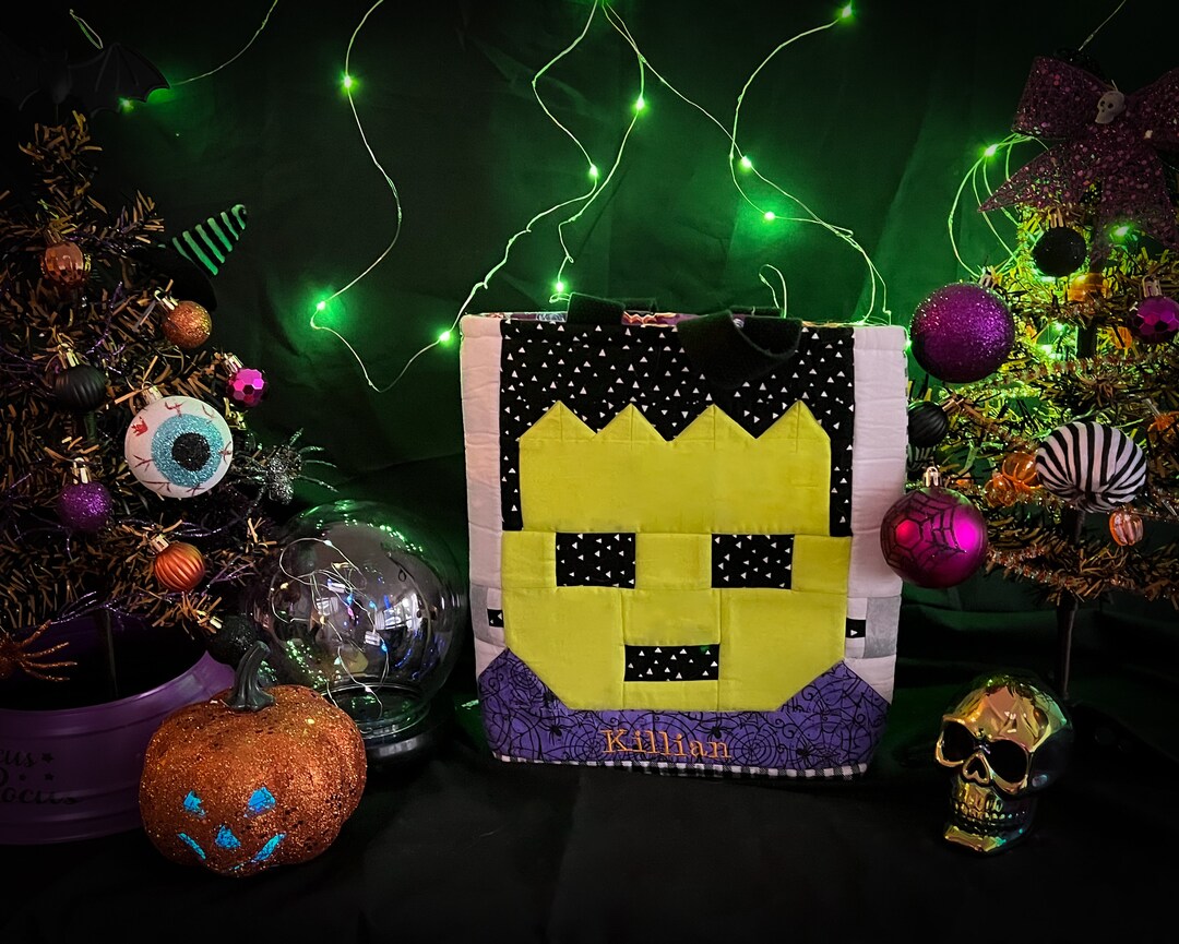 Halloween Frankenstein Trick or Treat Bag - Etsy
