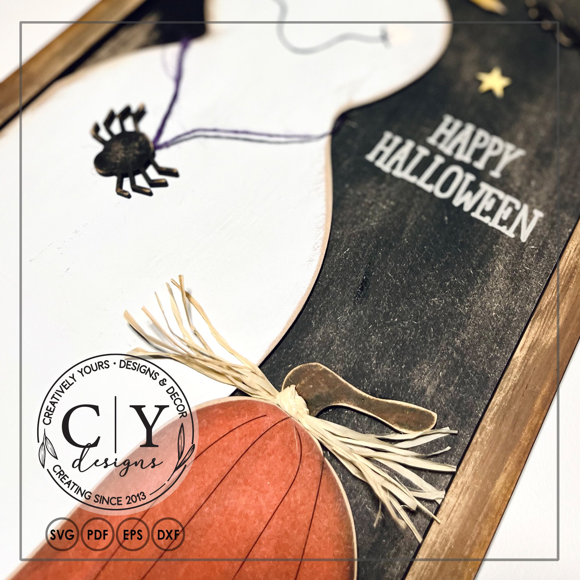 Halloween Ghost Sign SVG, Digital File, Laser File - Etsy