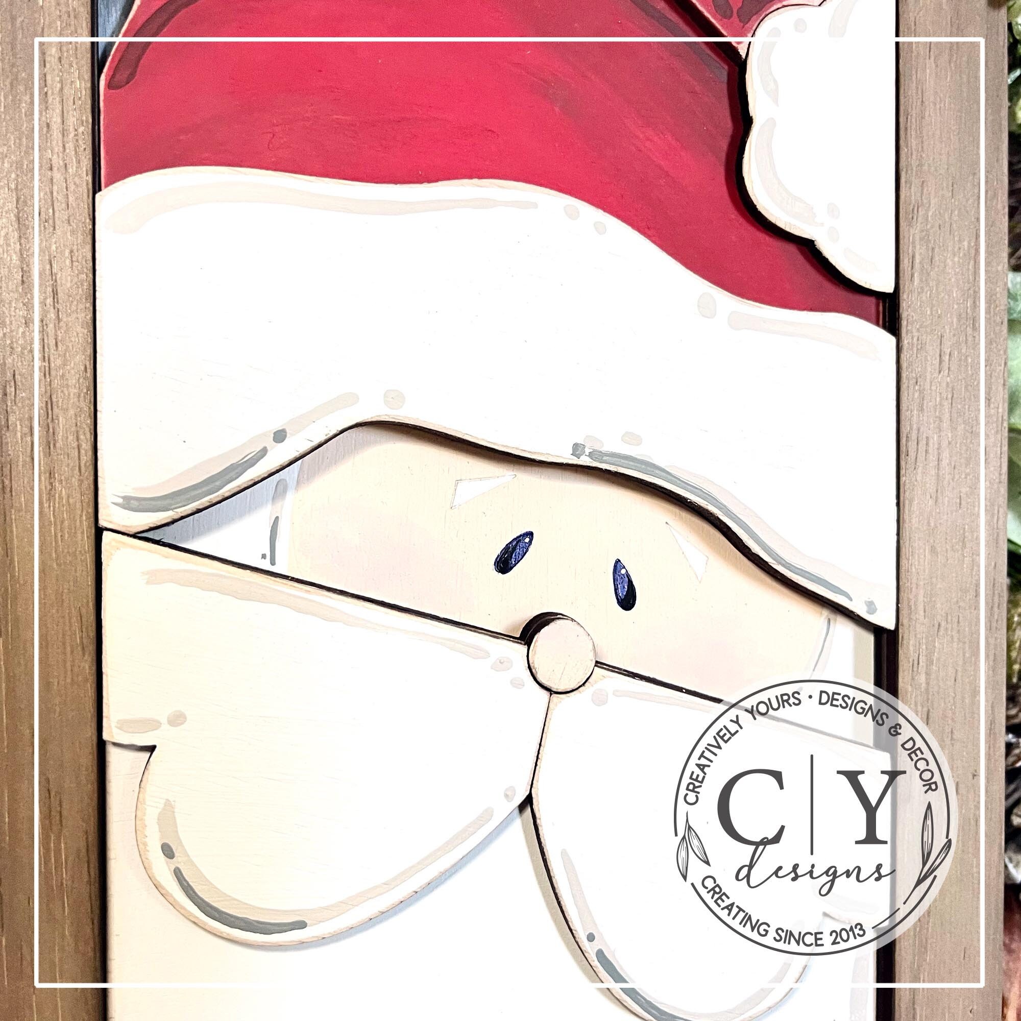 Santa Wood Frame Sign SVG, Digital File, Laser File - Etsy