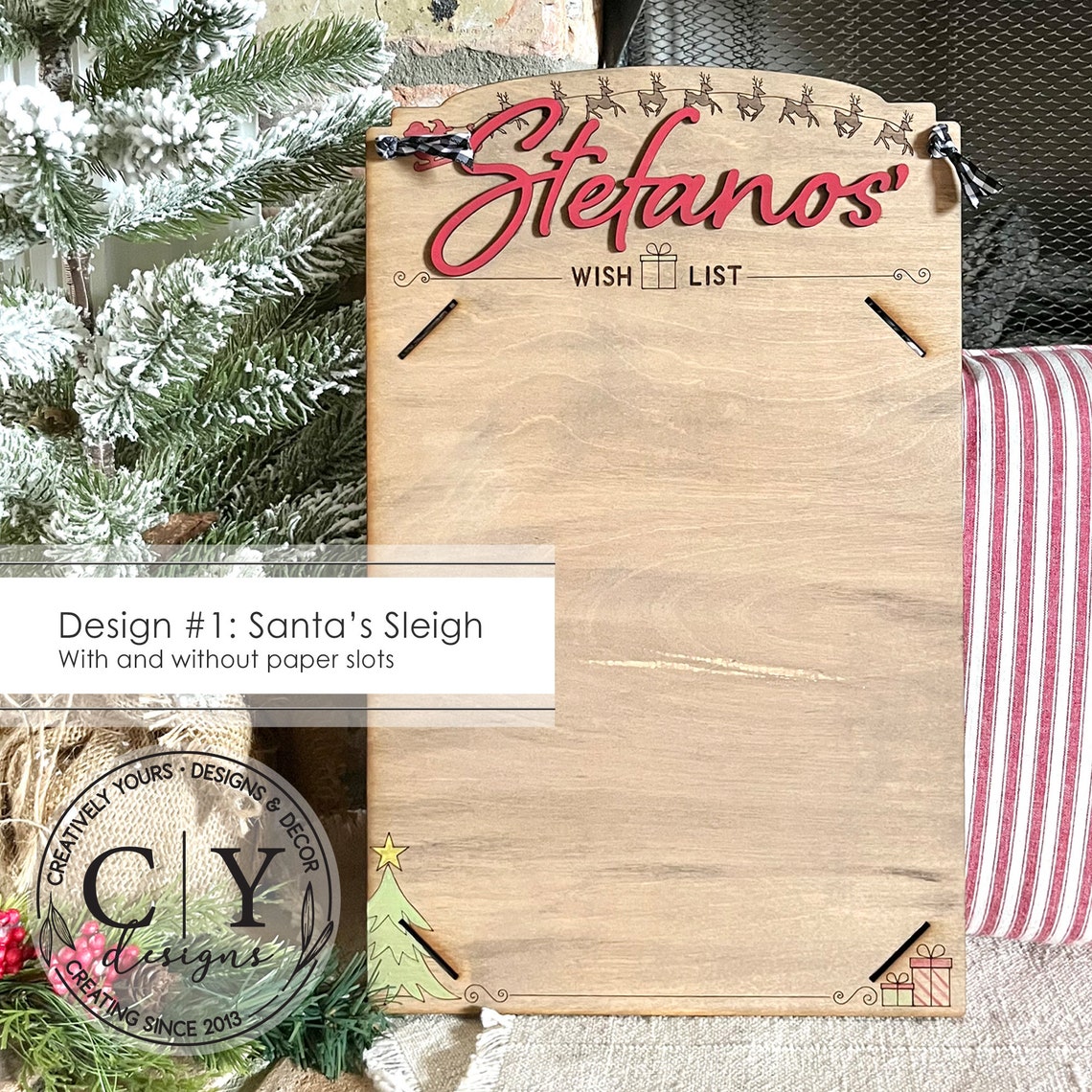 Wish List SVG Digital File Laser File - Etsy