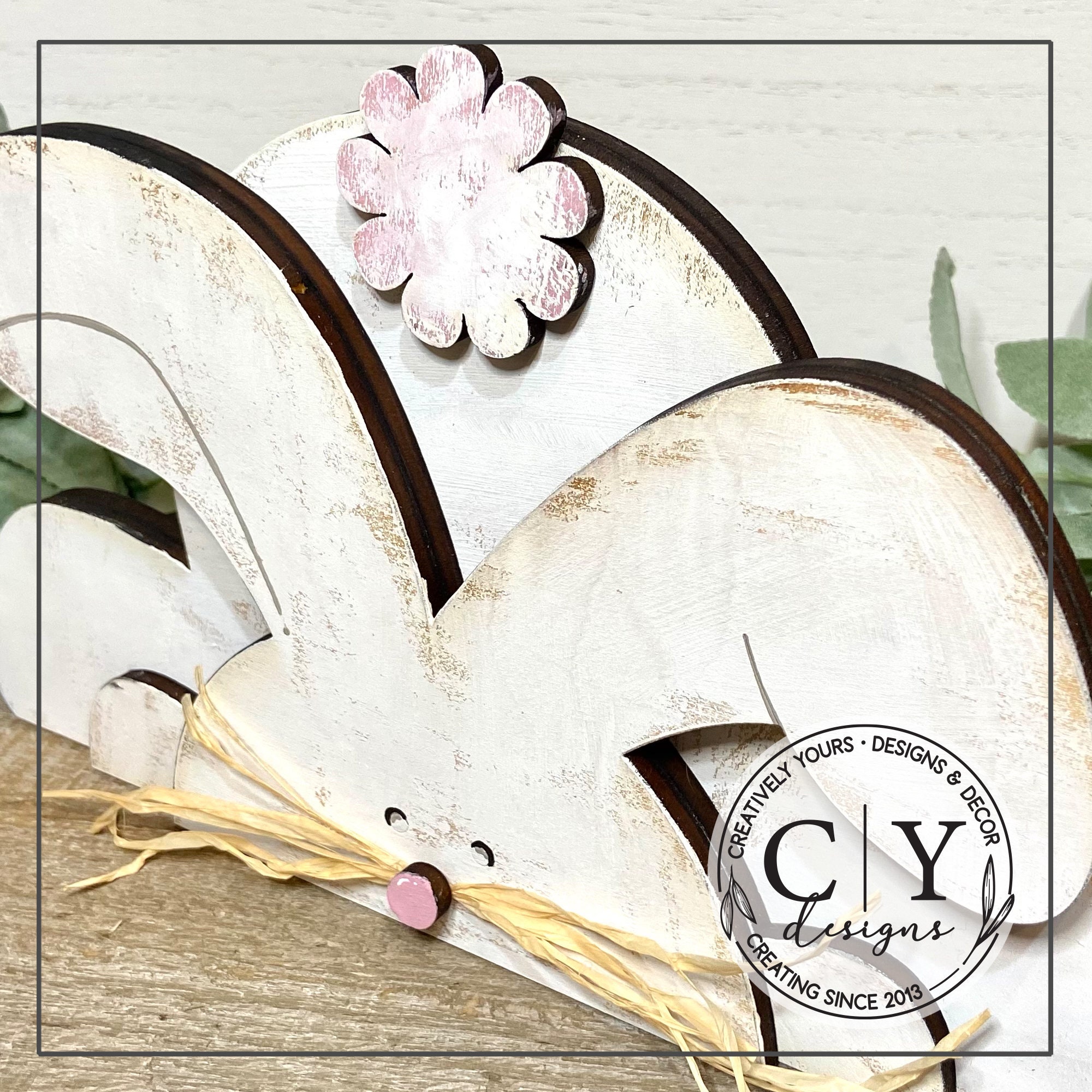 Bunny SVG Shelf Sitter Digital File Laser File - Etsy