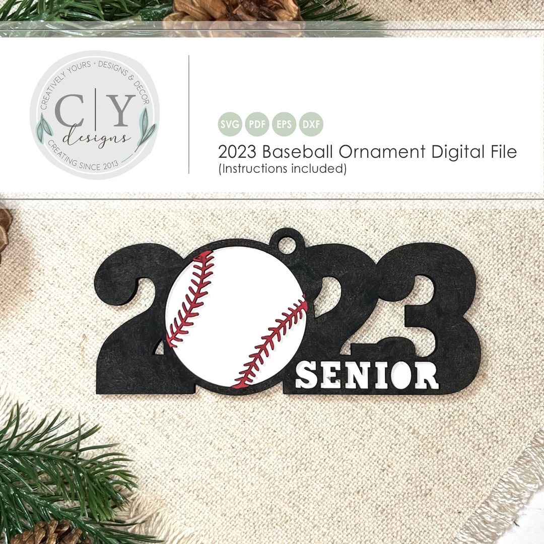 Baseball Ornament 2023 SVG, Digital File, Laser File - Etsy