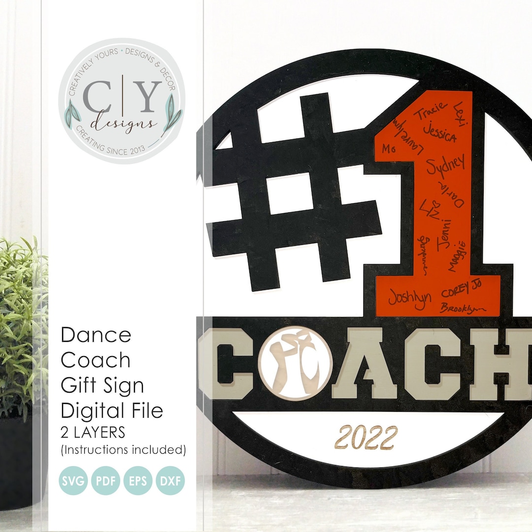 Dance Coach Autograph Sign, SVG Digital File, Laser File - Etsy
