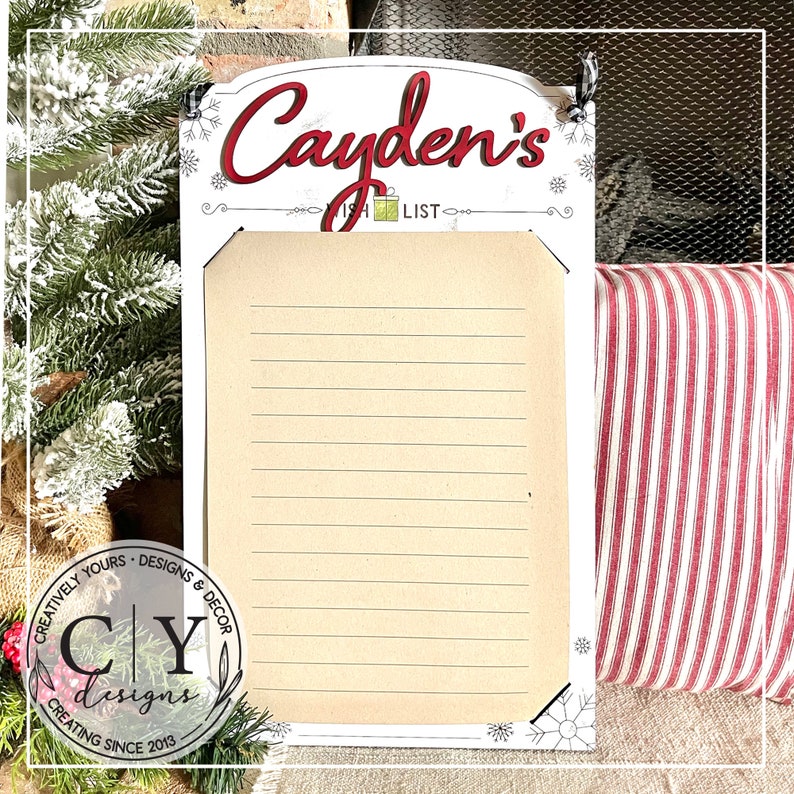 Wish List SVG Digital File Laser File - Etsy