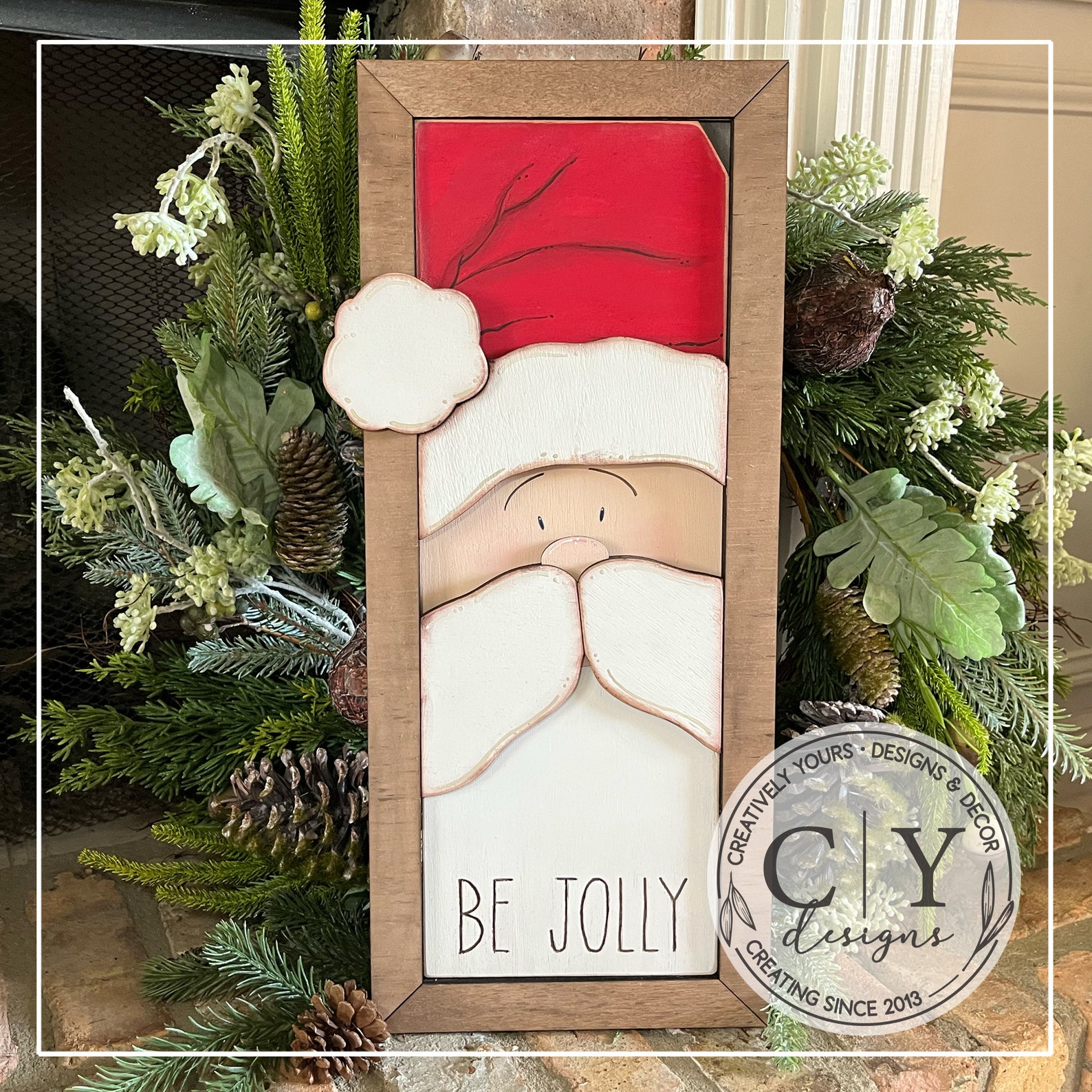 Santa Be Jolly Wood Sign SVG, Digital File, Laser File - Etsy