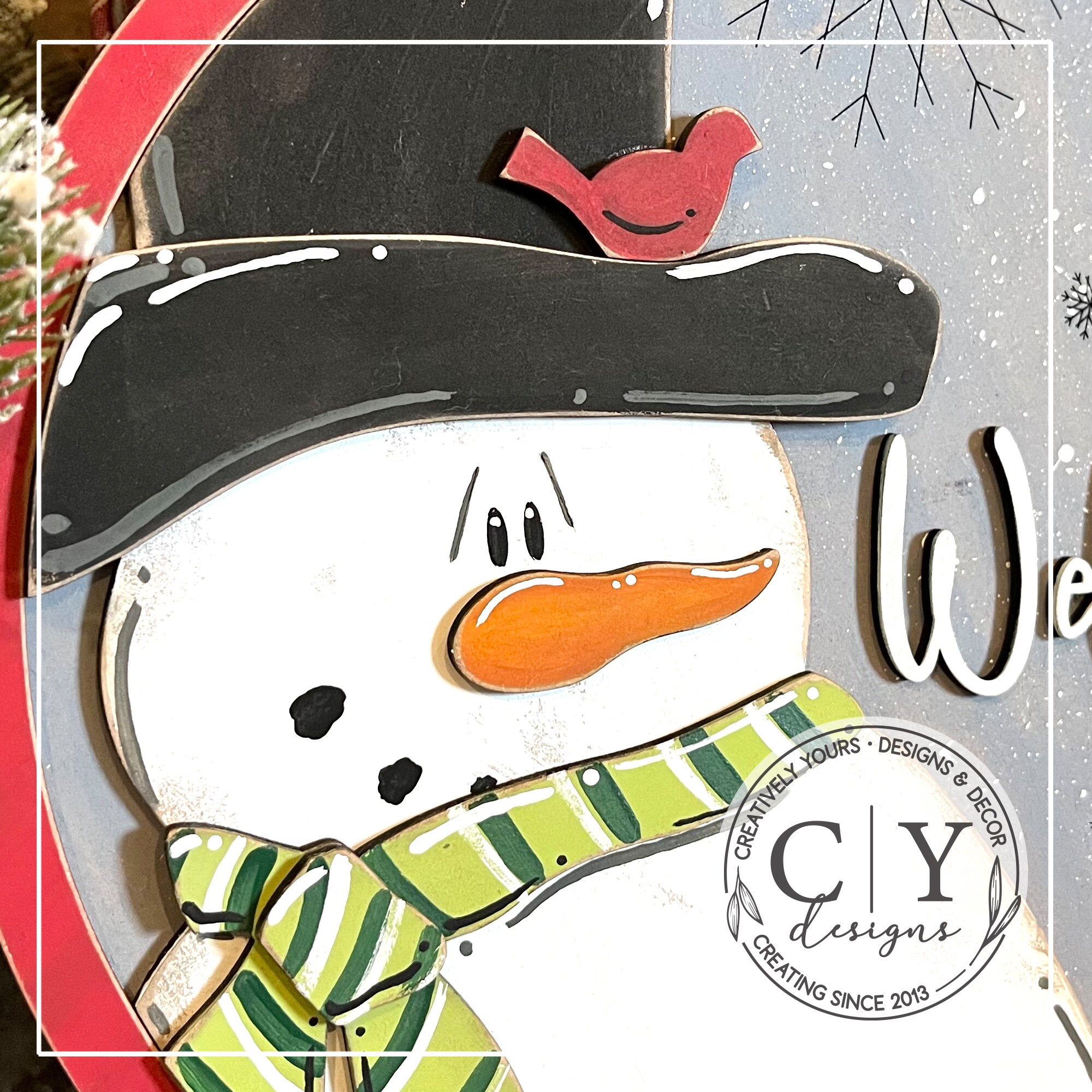 Snowman Round Sign, SVG, Digital File, Laser File - Etsy