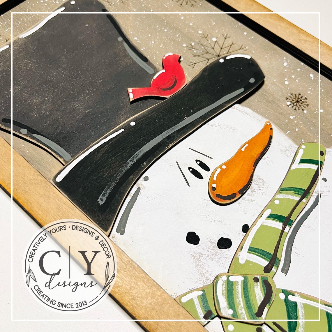 Snowman Sign SVG Digital File Laser File - Etsy