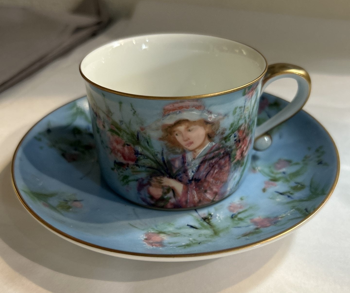 Rosenthal Hibel Vertu Flower Girl Cup and Saucer - Etsy