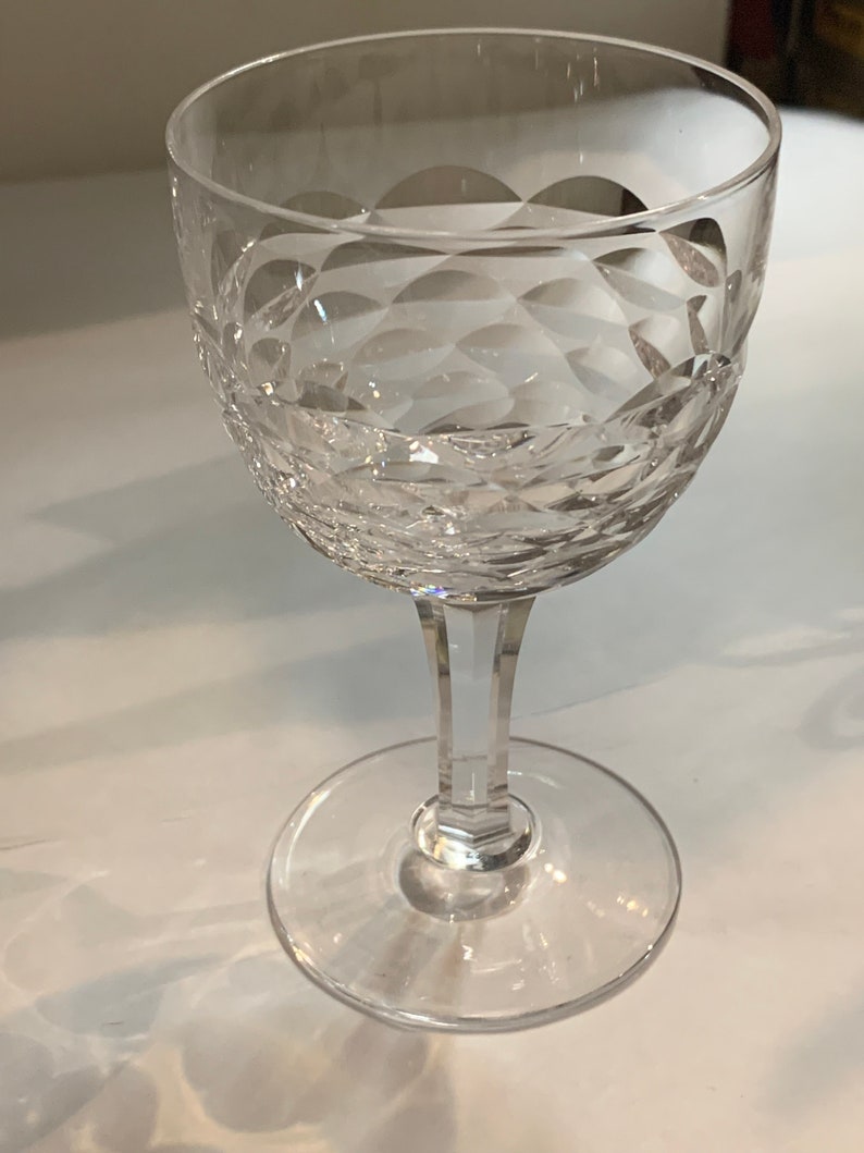Antique Vintage Stuart England Crystal Wine Glasses 1920's - Etsy
