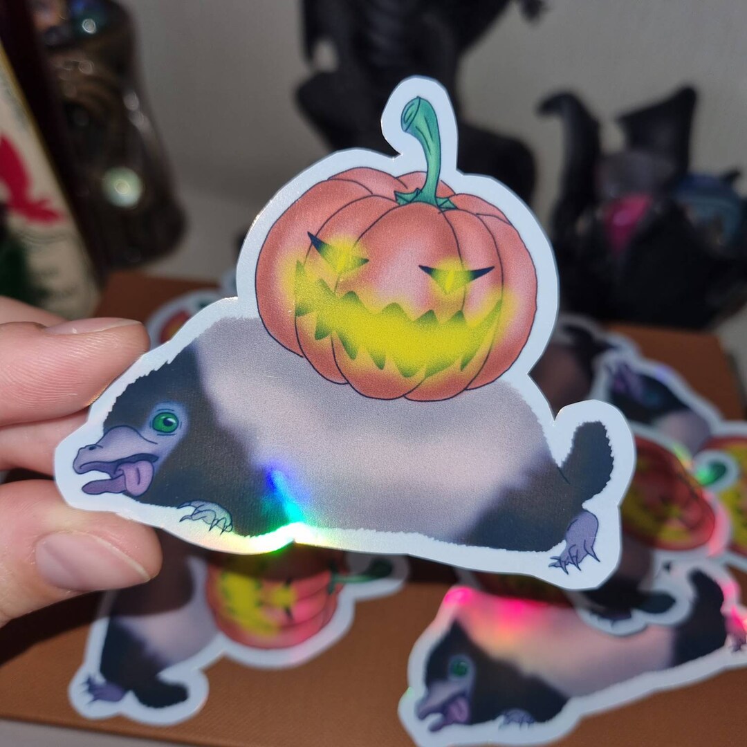 Halloween Niffler Sticker Wizarding World Sticker Glitter - Etsy
