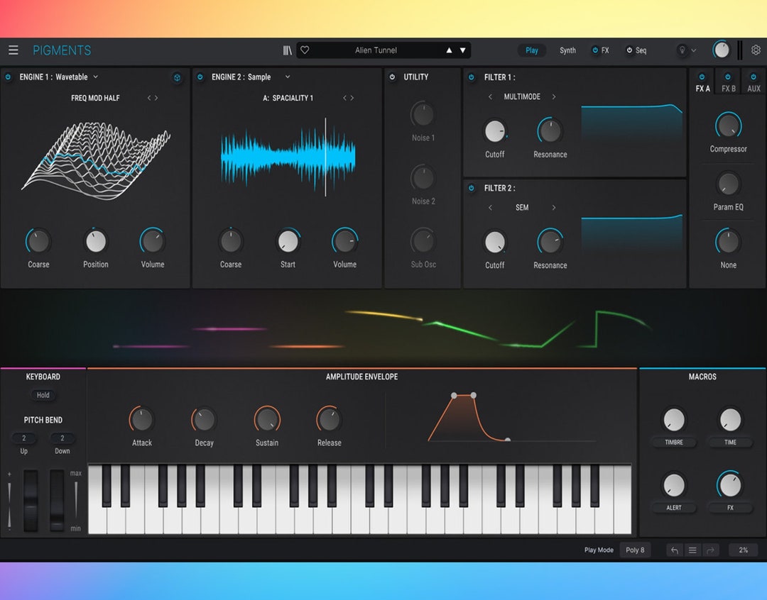 Pigments 4 Synth SAL Vsti Vst3i AAX for Win X64 Only - Etsy