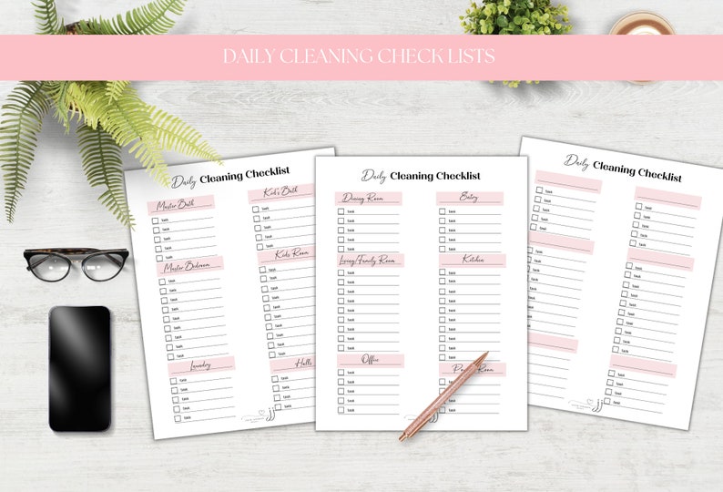 The Ultimate Cleaning Checklist | Cleaning Checklist| Monthly Cleaning ...