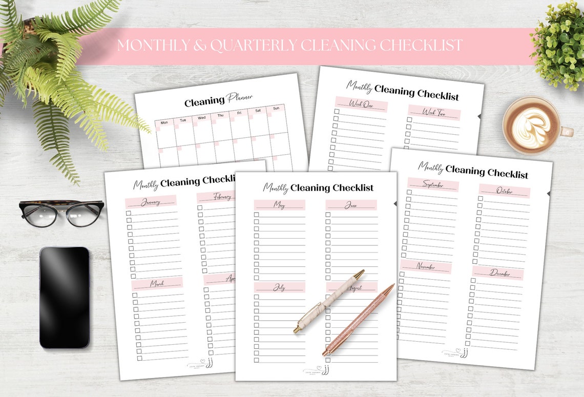 The Ultimate Cleaning Checklist Cleaning Checklist Monthly Cleaning ...