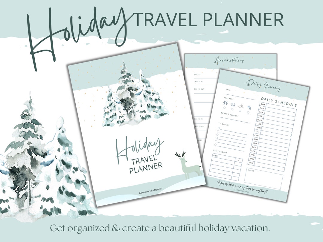 Holiday Travel Planner | Travel Planner | Trip Planner | Travel Journal ...