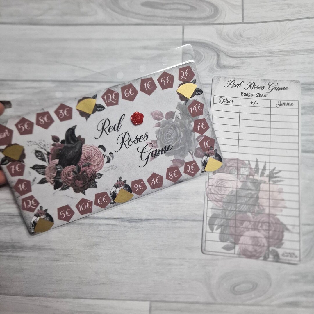 Red Roses Game, Folding Card, Budgeting, Budget, Envelope Method, Save ...
