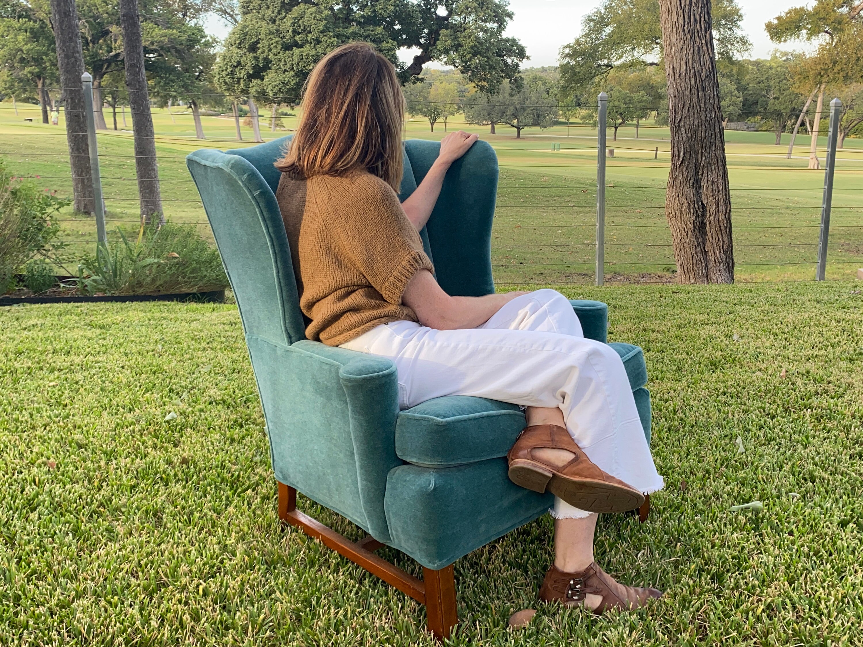 Pair of Wingback Mohair Blue/green Chairs - Etsy