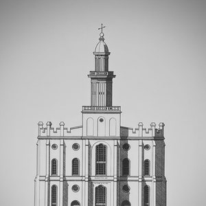 Saint George Temple Wall Art, LDS Art, 11x14, 8x10 Print, Artwork, Pen ...