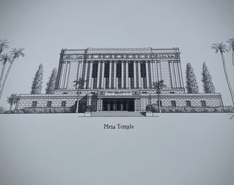 Mesa Temple Art - Etsy