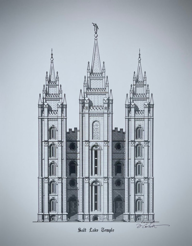 Salt Lake City Temple Wall Art, LDS Art, 11x14, 8x10 Print, Artwork ...