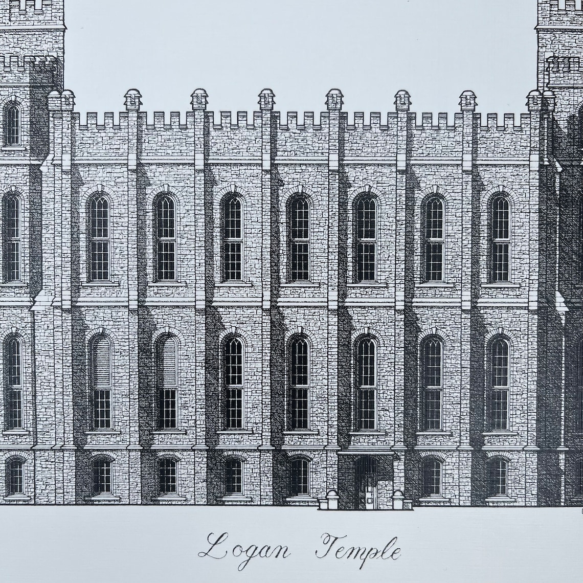 Logan Temple Wall Art, LDS Art, 11x14, 8x10 Print, Artwork, Pen and Ink ...