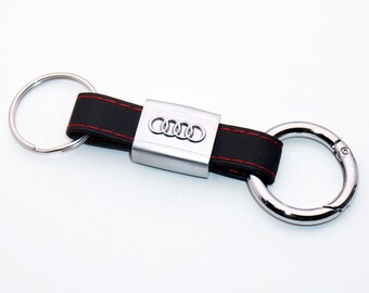 Audi Leather Keychain - Etsy