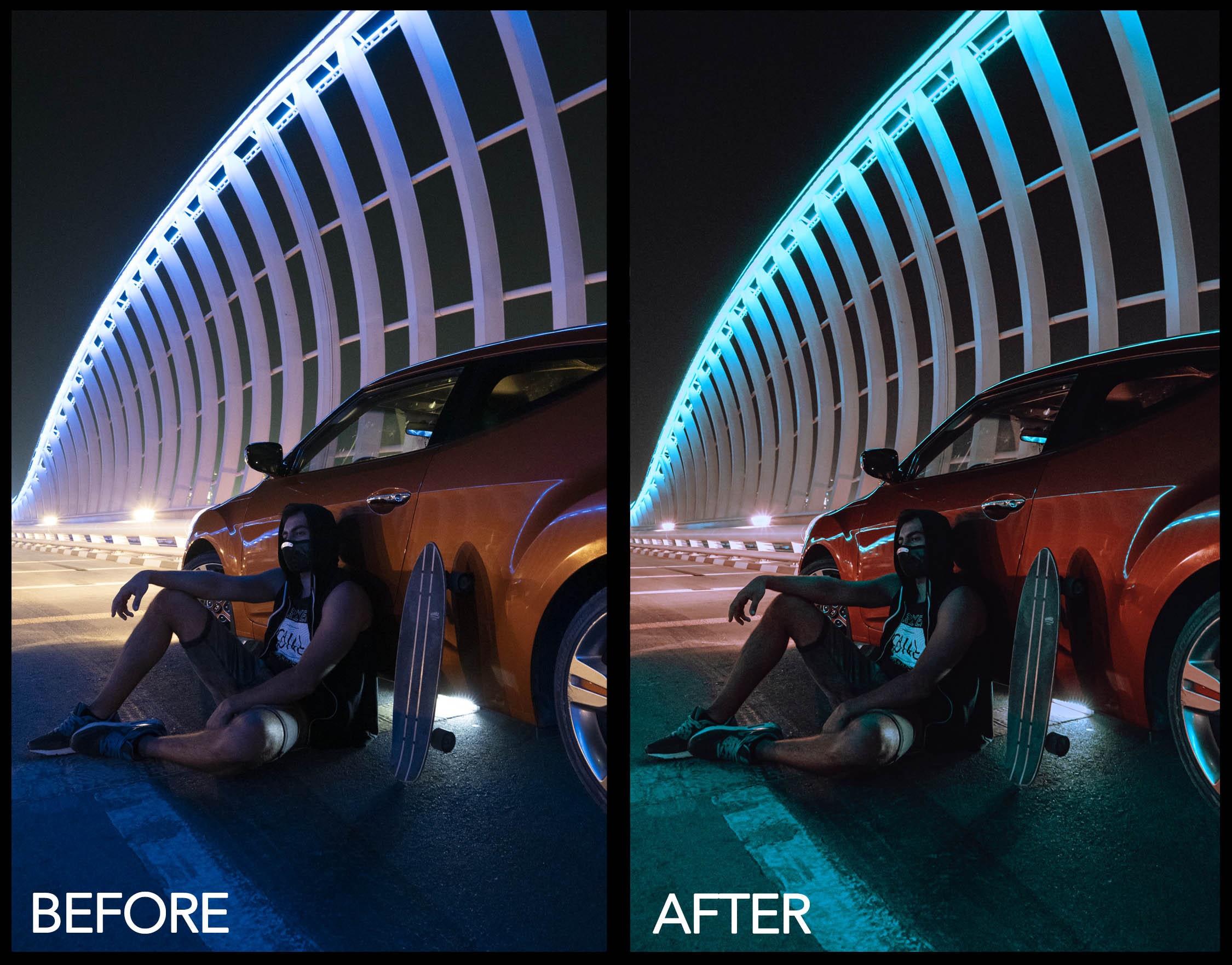 36 NIGHT LIGHTS Mobile & Desktop Lightroom Presets, Nighttime ...
