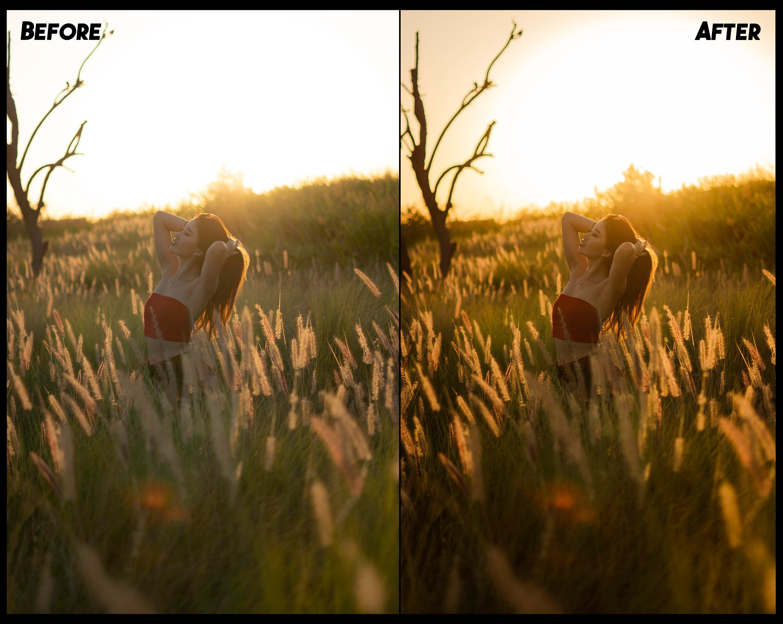 8 GOLDEN HOUR Presets, Instagram, Sunset, Warm, Desktop, Mobile, Sharp ...