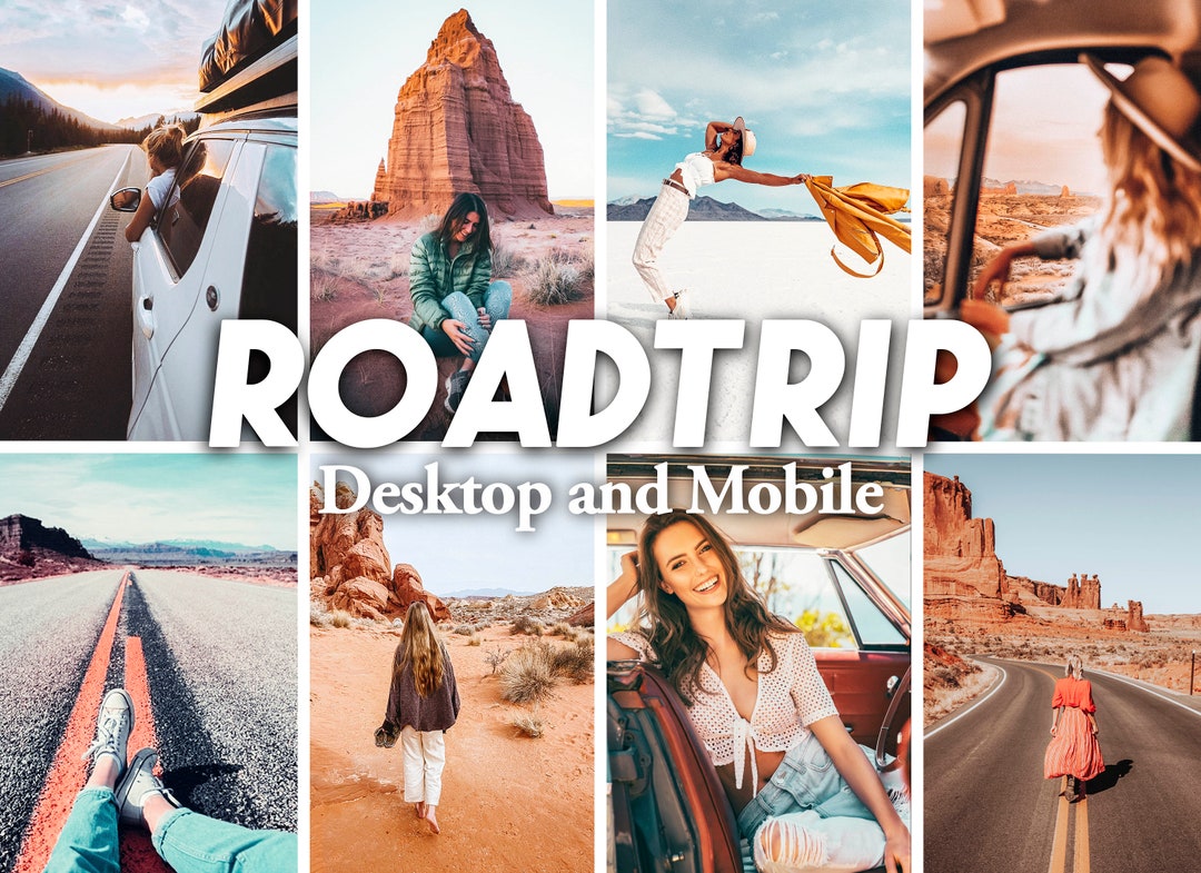 8 PRO Roadtrip LIGHTROOM Presets, Lightroom MOBILE Preset, Travel Preset , Natural Aesthetic ...