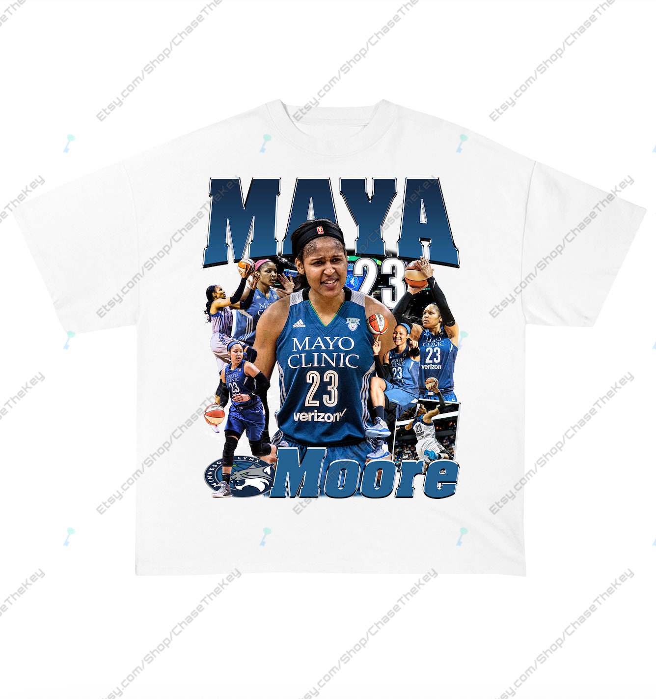 Maya Moore T Shirt, WNBA Basketball Shirt, Minnesota Lynx T Shirt ...