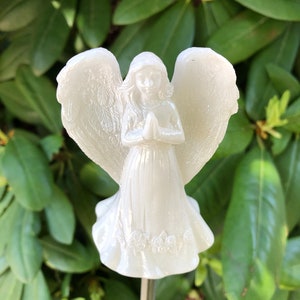 Plastic Purple Angel Garden Stake Decoration Solar Memorial Gift Light ...