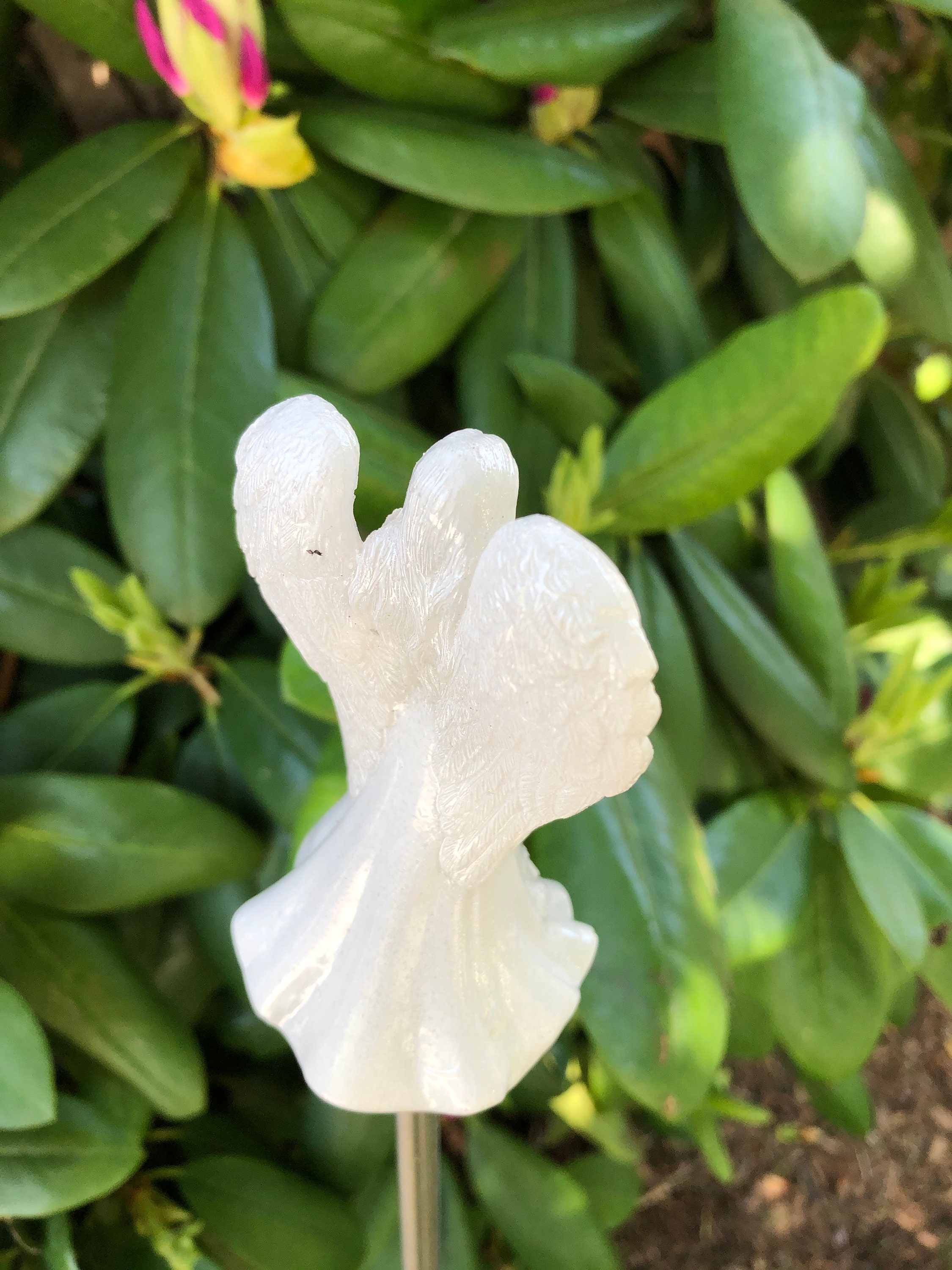 Plastic Purple Angel Garden Stake Decoration Solar Memorial Gift Light ...