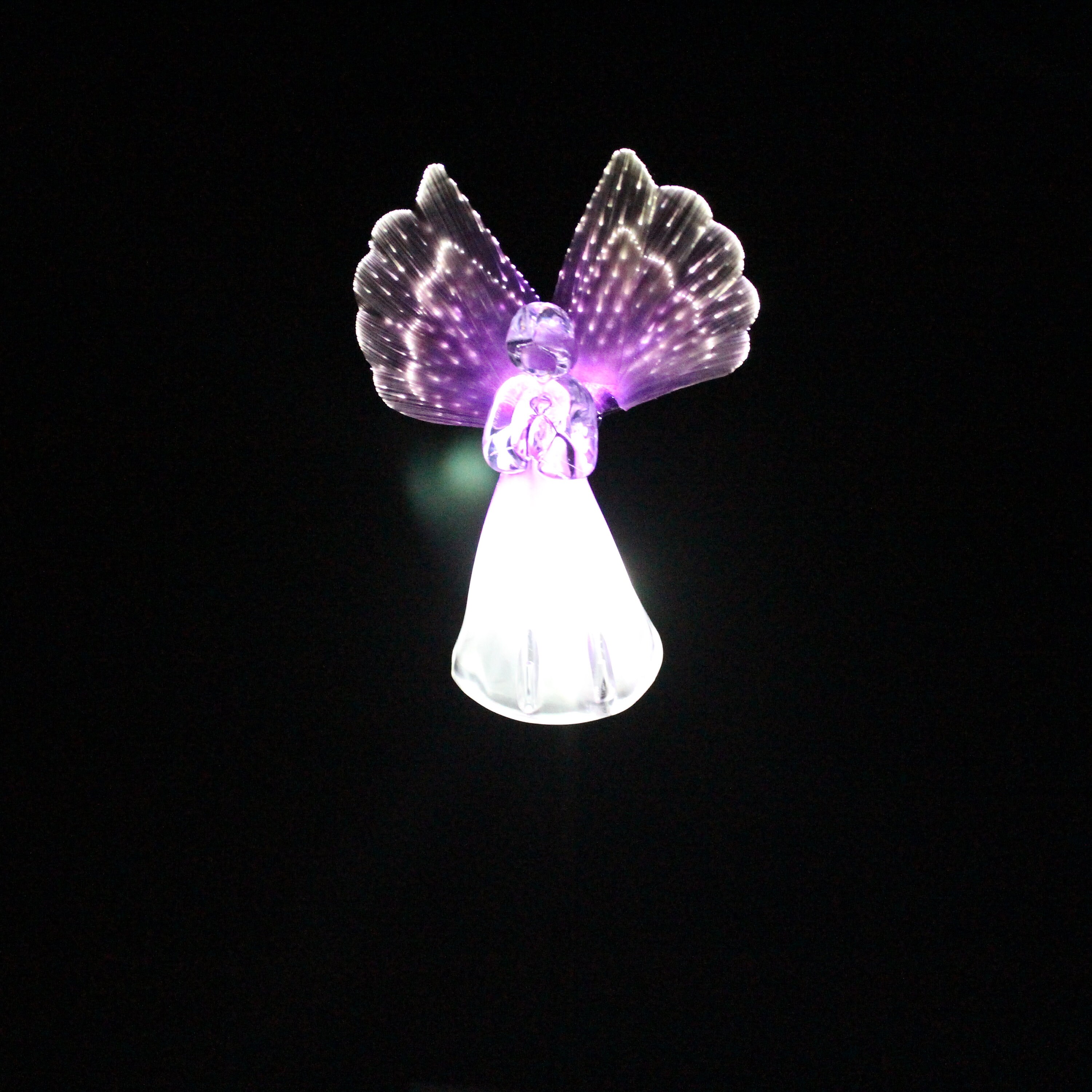 Plastic Purple Angel Garden Stake Decoration Solar Memorial - Etsy